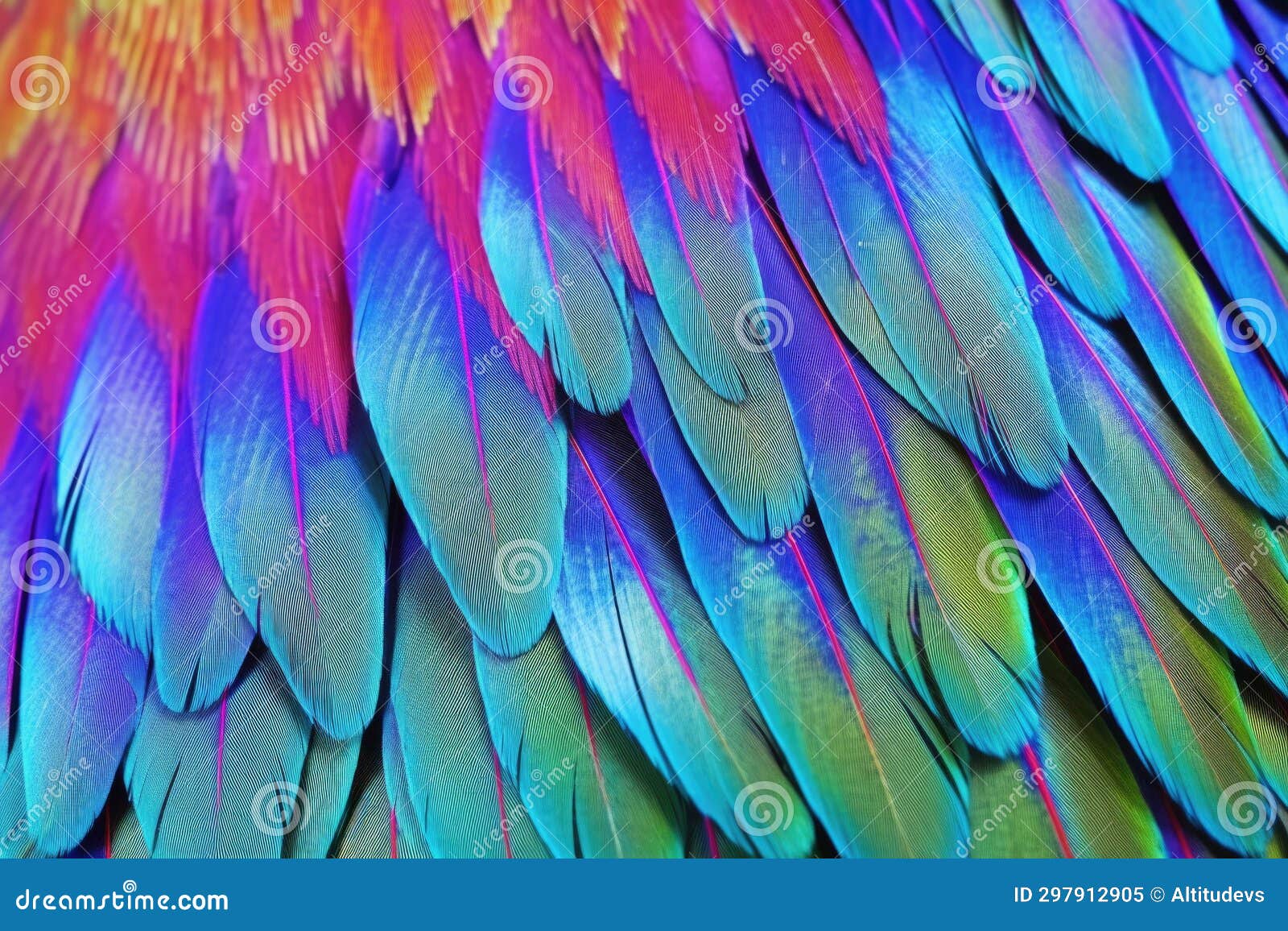 Iridescent Texture on a Hummingbird Feather Stock Image - Image of ...