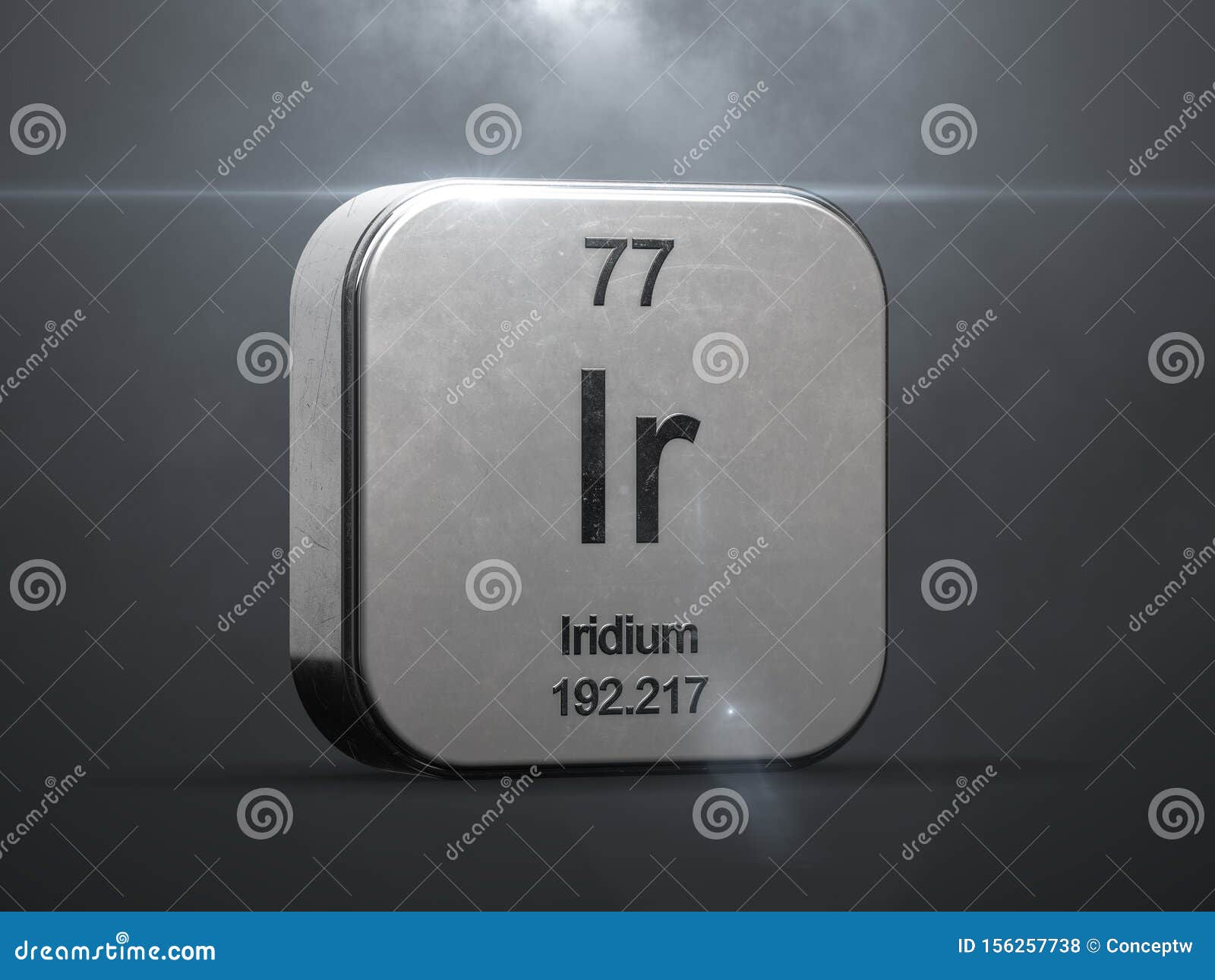 Iridium Ir, Element Symbol From Periodic Table Series Stock Image ...