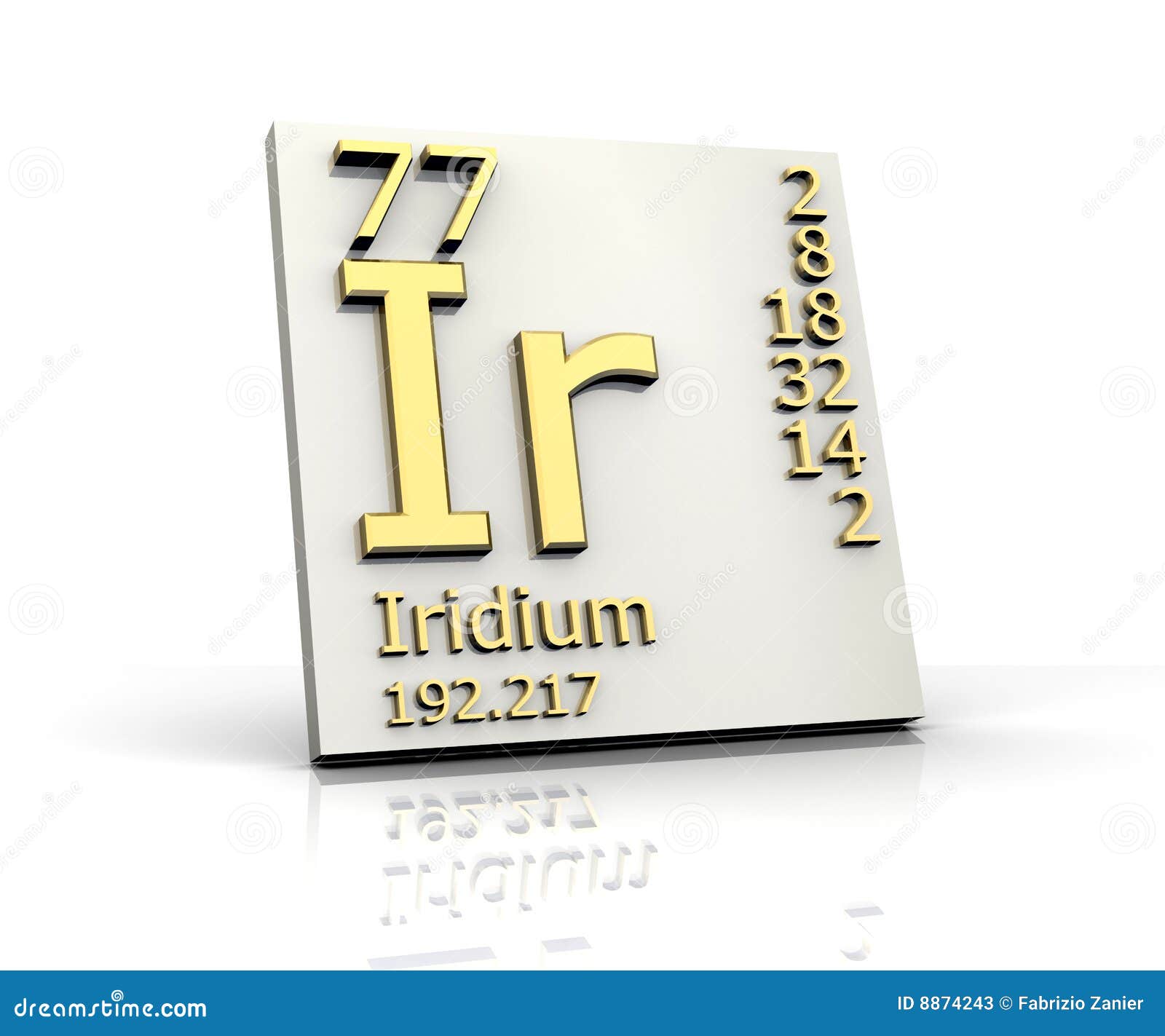 Iridium Form Periodic Table of Elements Stock Illustration ...