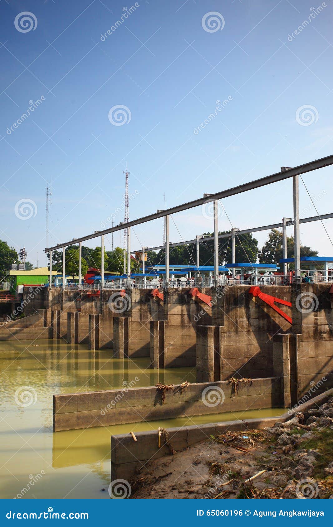 Irigation Dam South East Asia Stock Photo - Image of gate, waterway ...