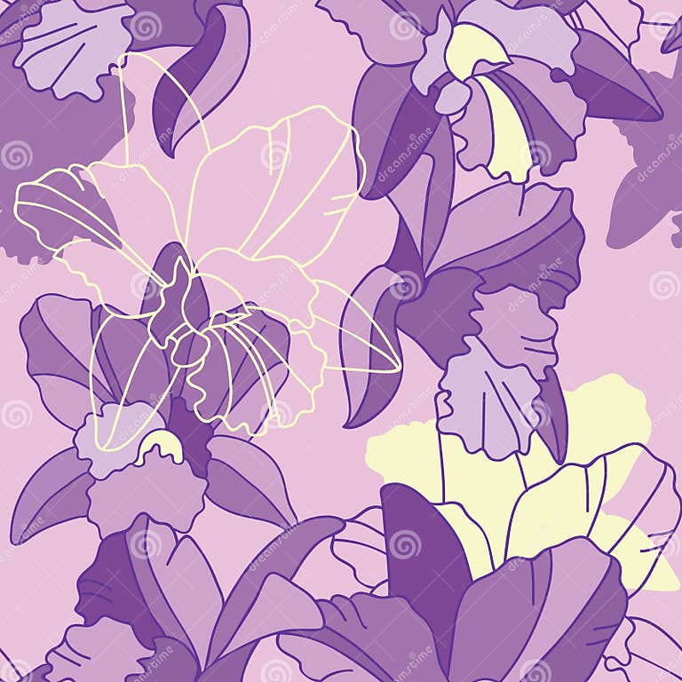 Iris Flower Seamless Pattern Stock Vector - Illustration of wallpaper ...