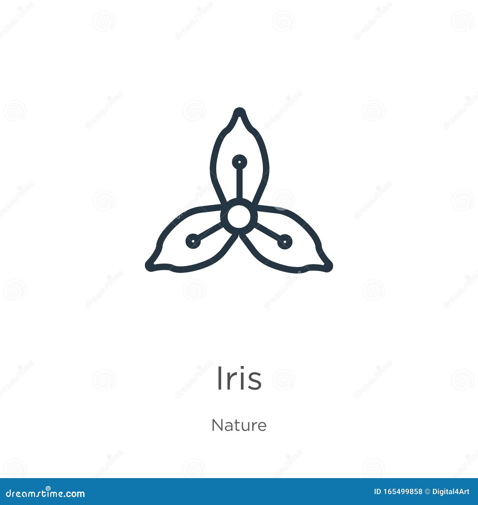 Iris Icon. Trendy Flat Vector Iris Icon On White Background From ...