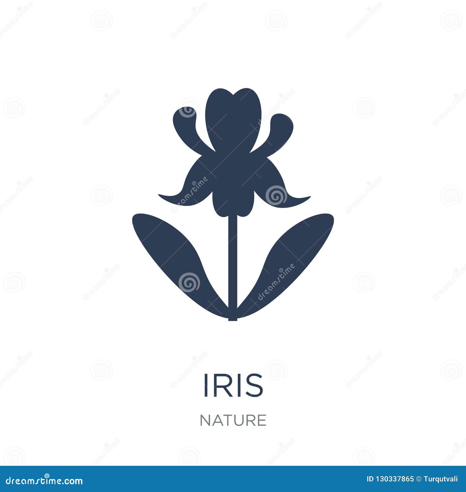 Iris Icon. Trendy Flat Vector Iris Icon On White Background From ...