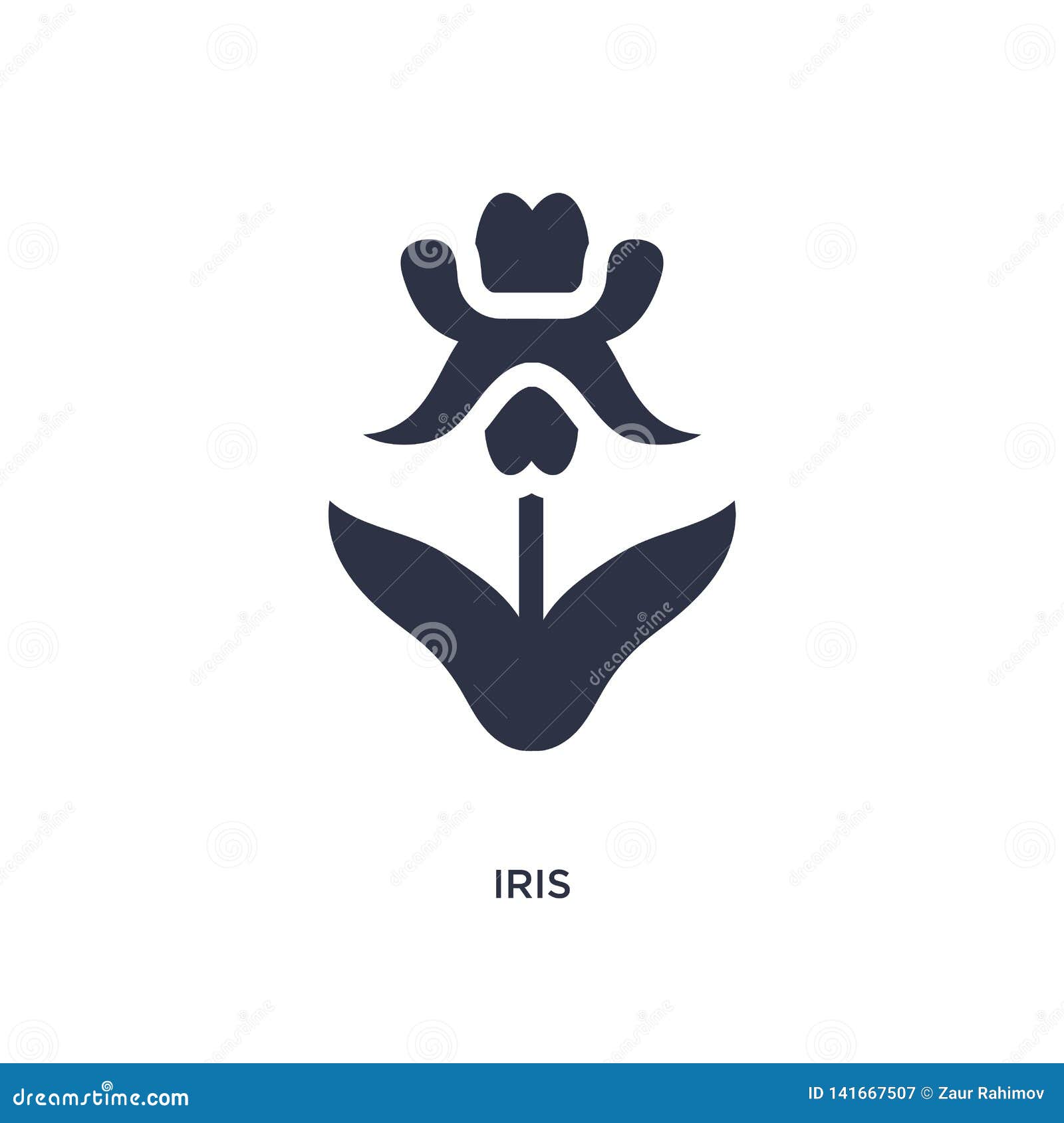 Iris Icon. Trendy Flat Vector Iris Icon On White Background From ...
