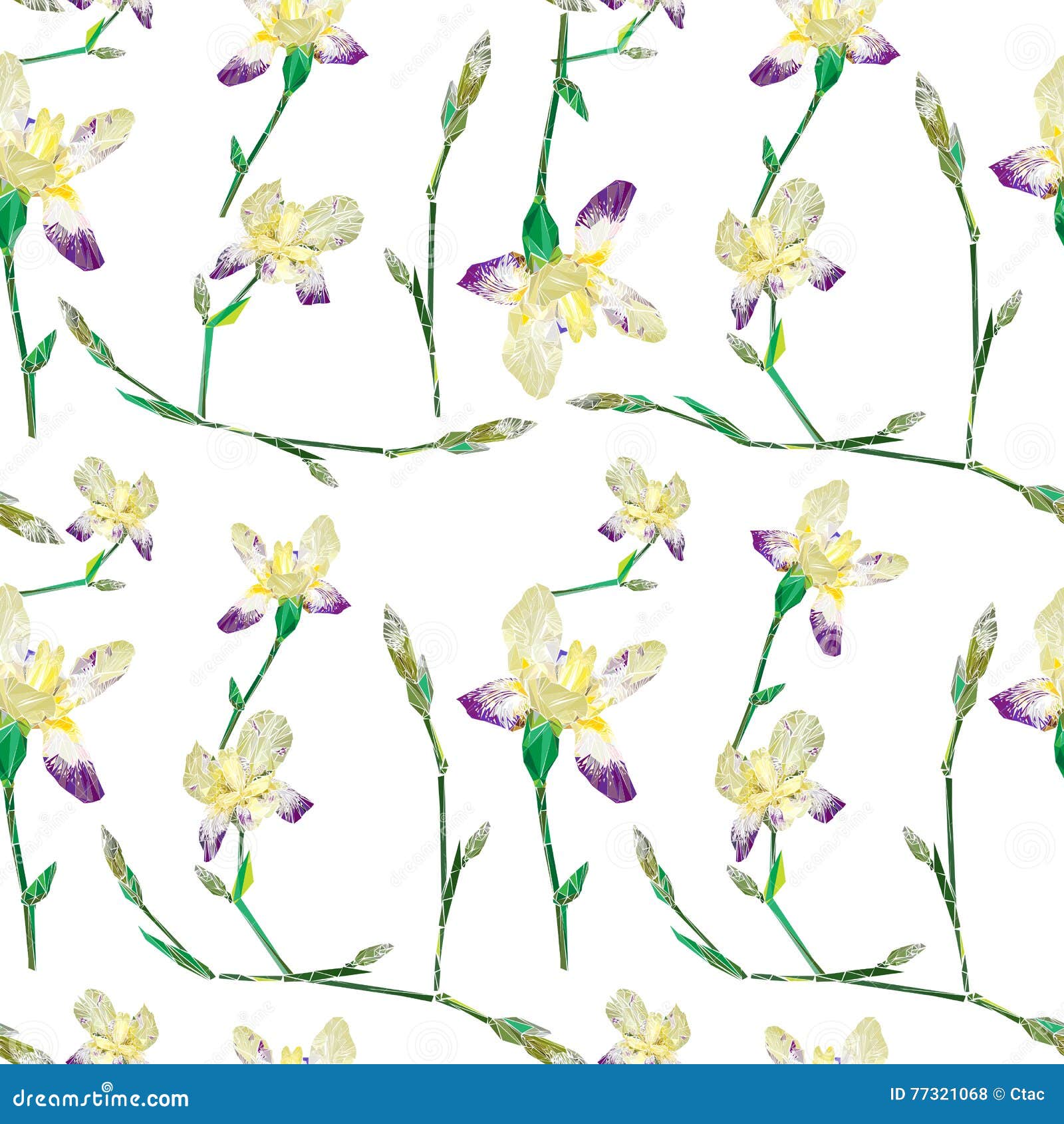 Iris pattern stock vector. Illustration of seamless, background - 77321068