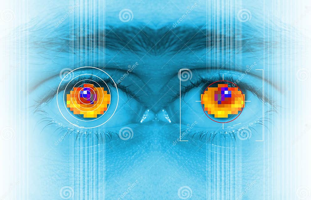 Iris security scan stock photo. Image of approval, high - 15389852