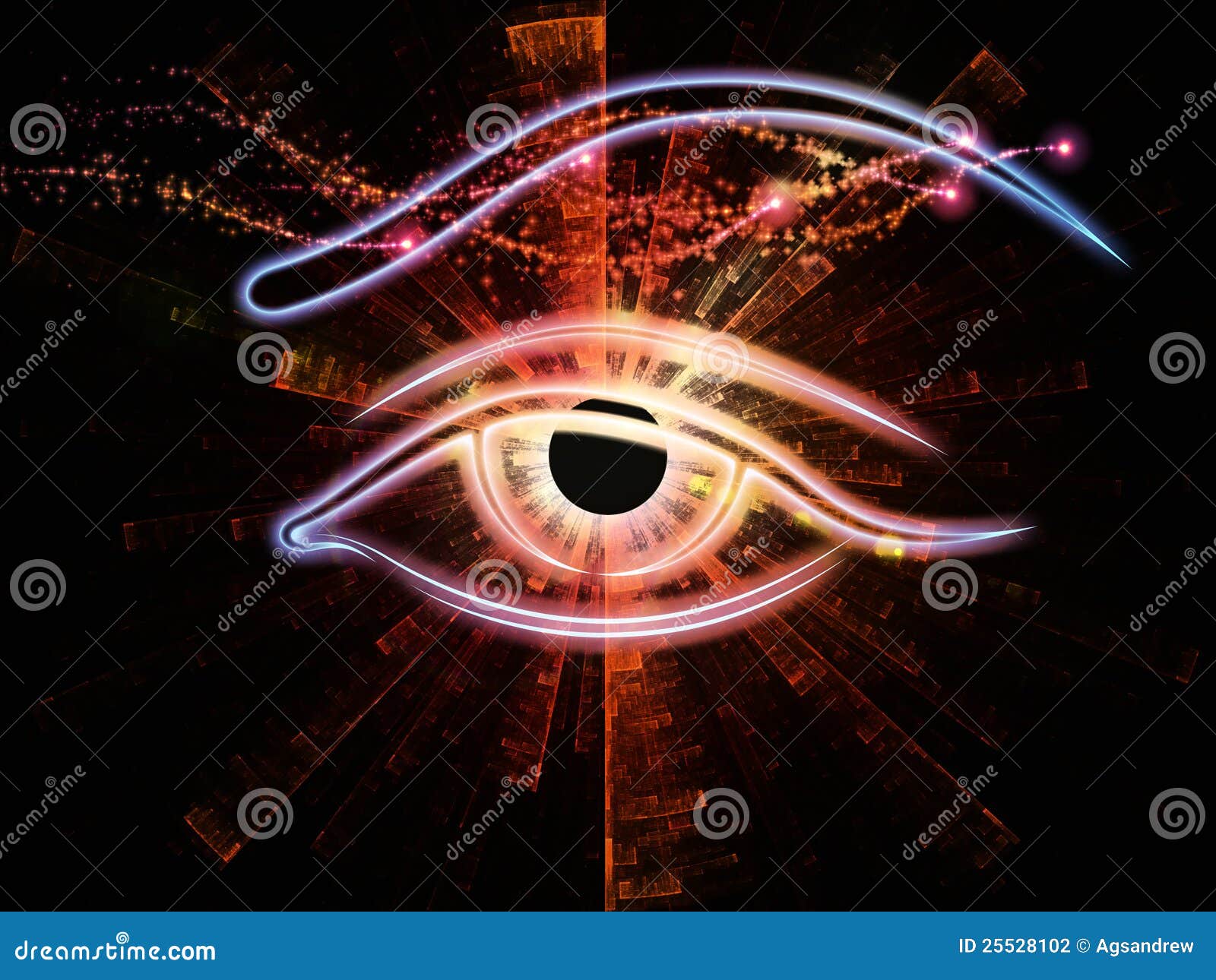 Iris of technology stock illustration. Illustration of symmetry - 25528102