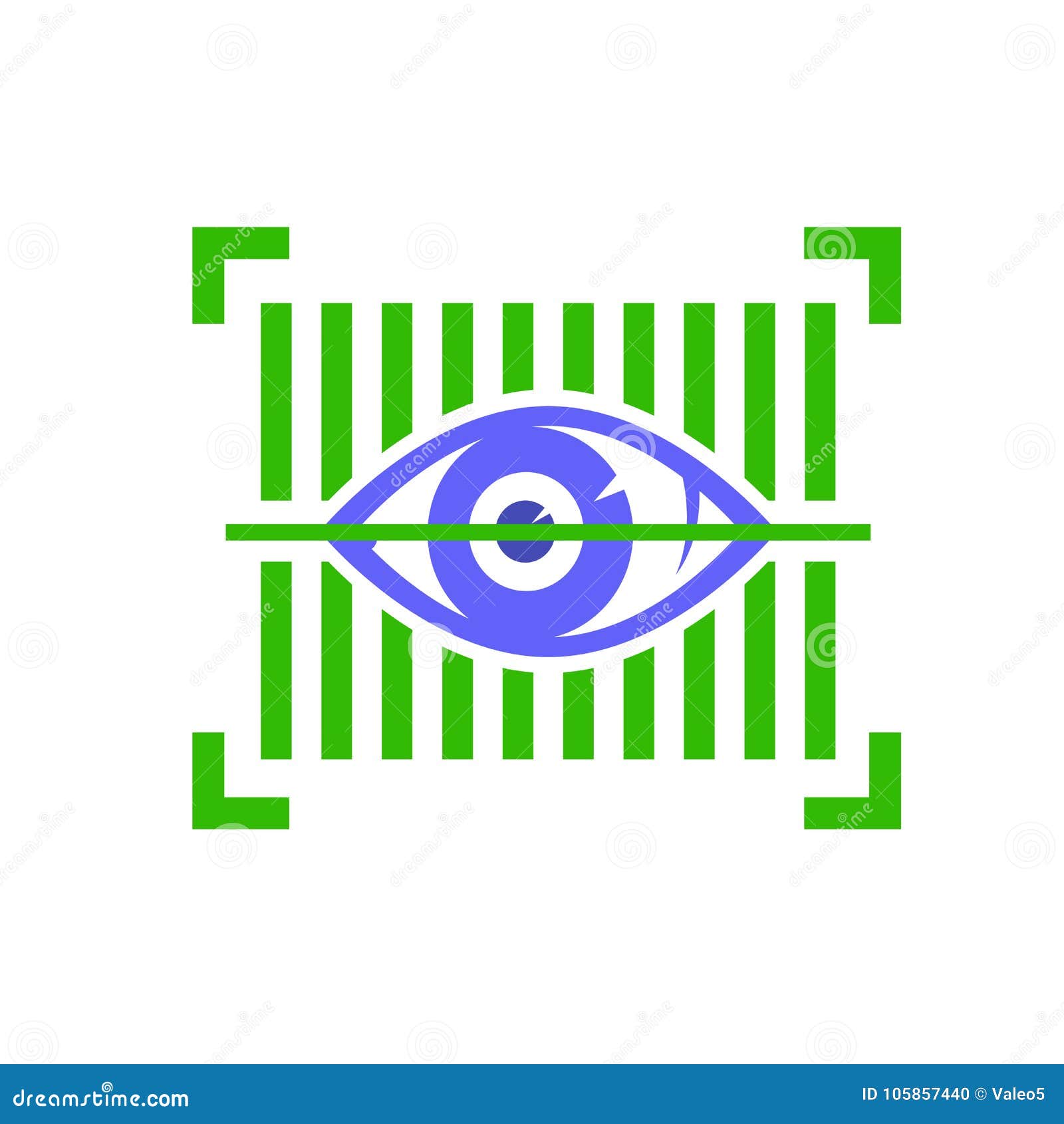 Iris Verification Person stock illustration. Illustration of protection ...