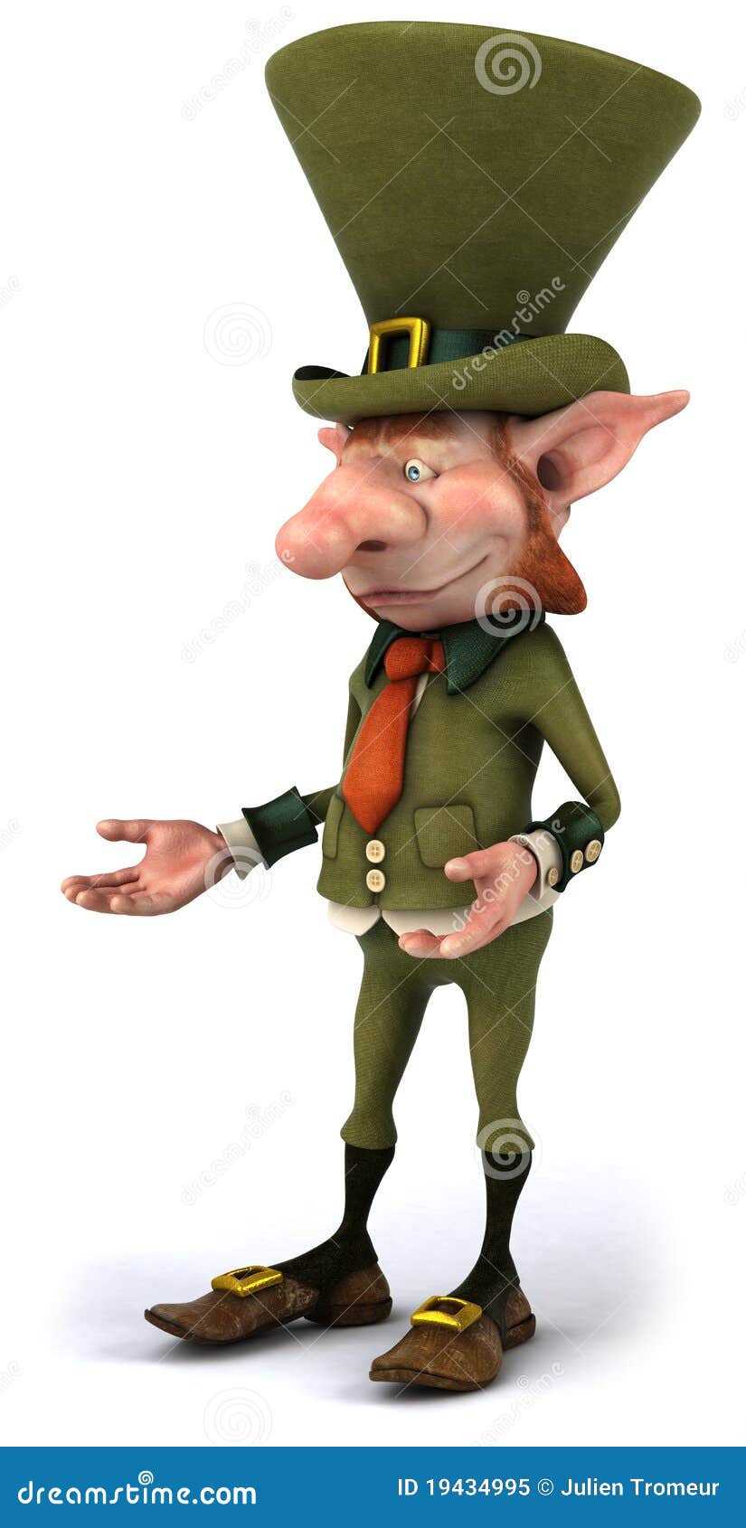 Irischer Kobold stock abbildung. Illustration von irisch - 19434995