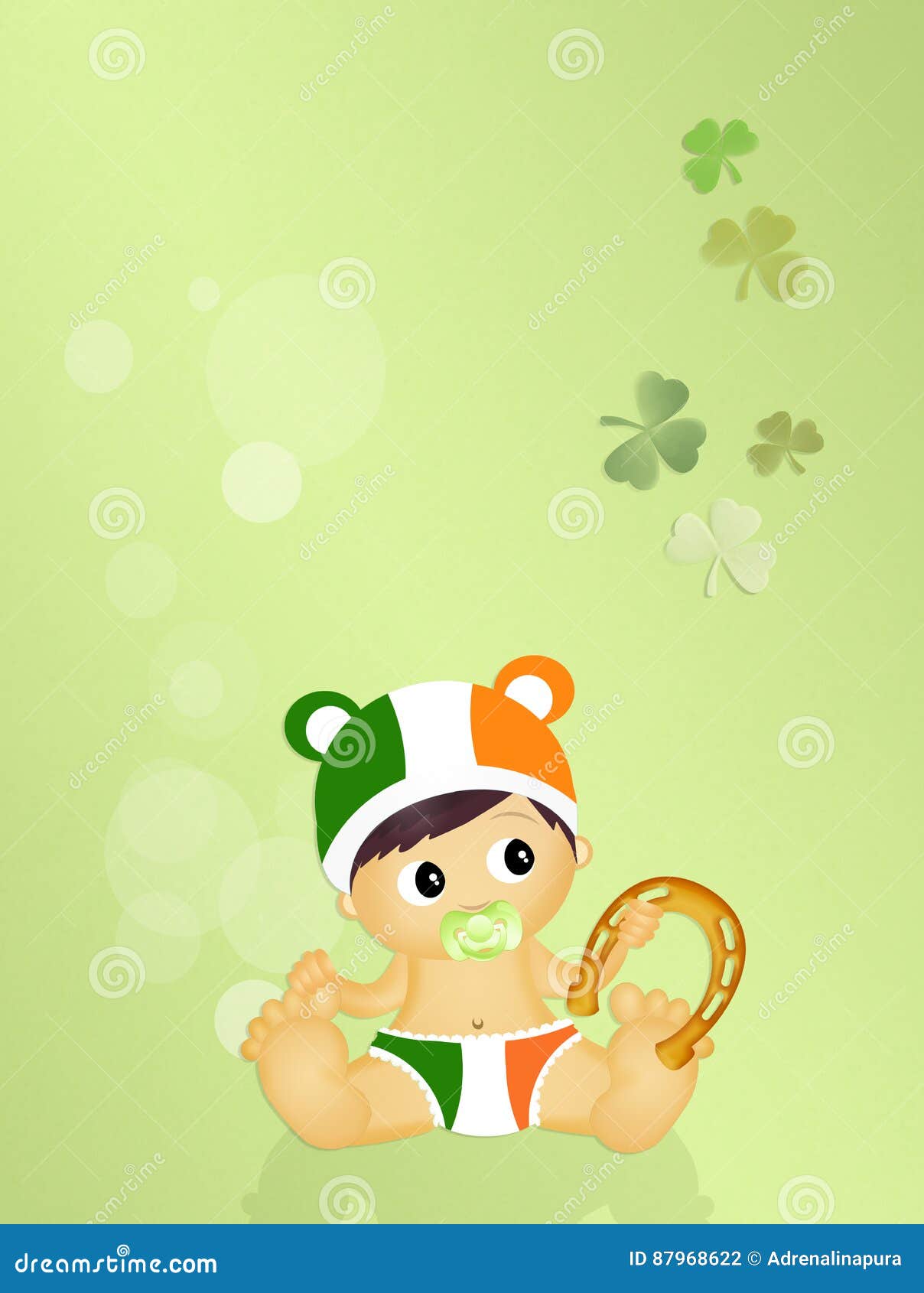 Irish baby stock illustration. Illustration of celtic - 87968622