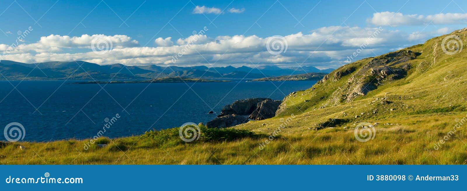 Irish Bay stock photo. Image of hills, grass, ocean, europe - 3880098