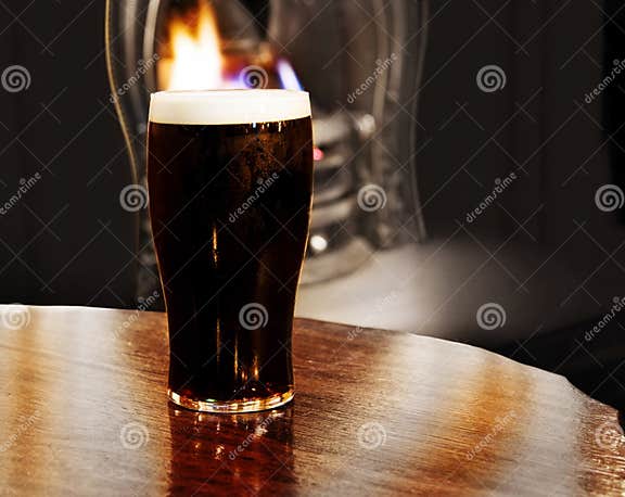 Irish Black Beer Shot Inside a Dublin Pub Stock Photo - Image of beer ...