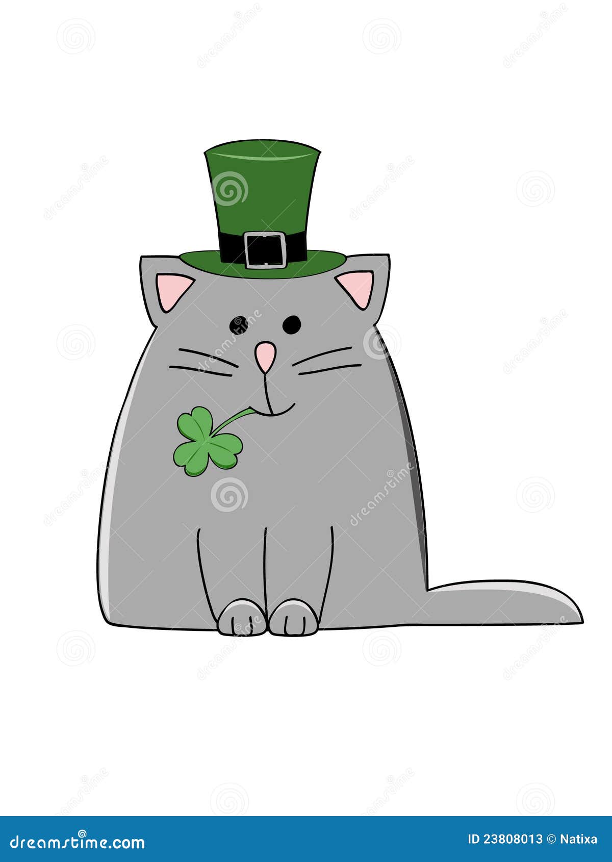Irish cat stock vector. Illustration of computer, luck - 23808013