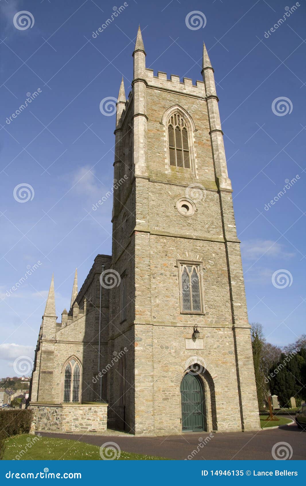 Irish cathedral stock image. Image of window, tourism - 14946135