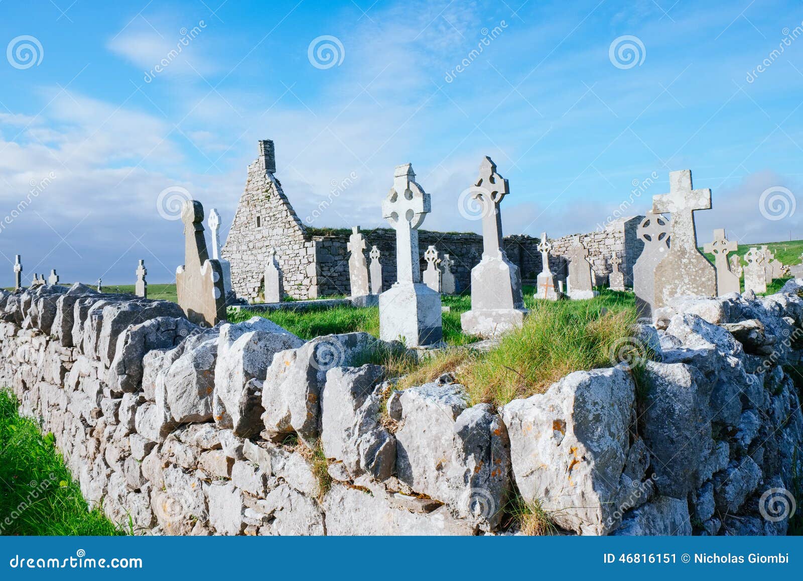 Irish Cemetery stock image. Image of cemetery, tomb, ireland - 46816151