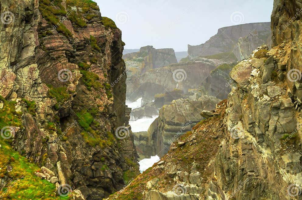Irish cliffs at Mizen Head stock photo. Image of landmark - 21272850