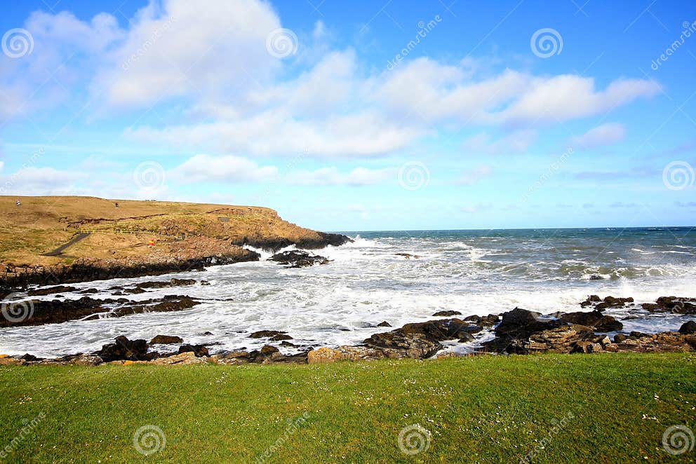 Irish Coastline in Springtime Stock Image - Image of famous, scenery ...