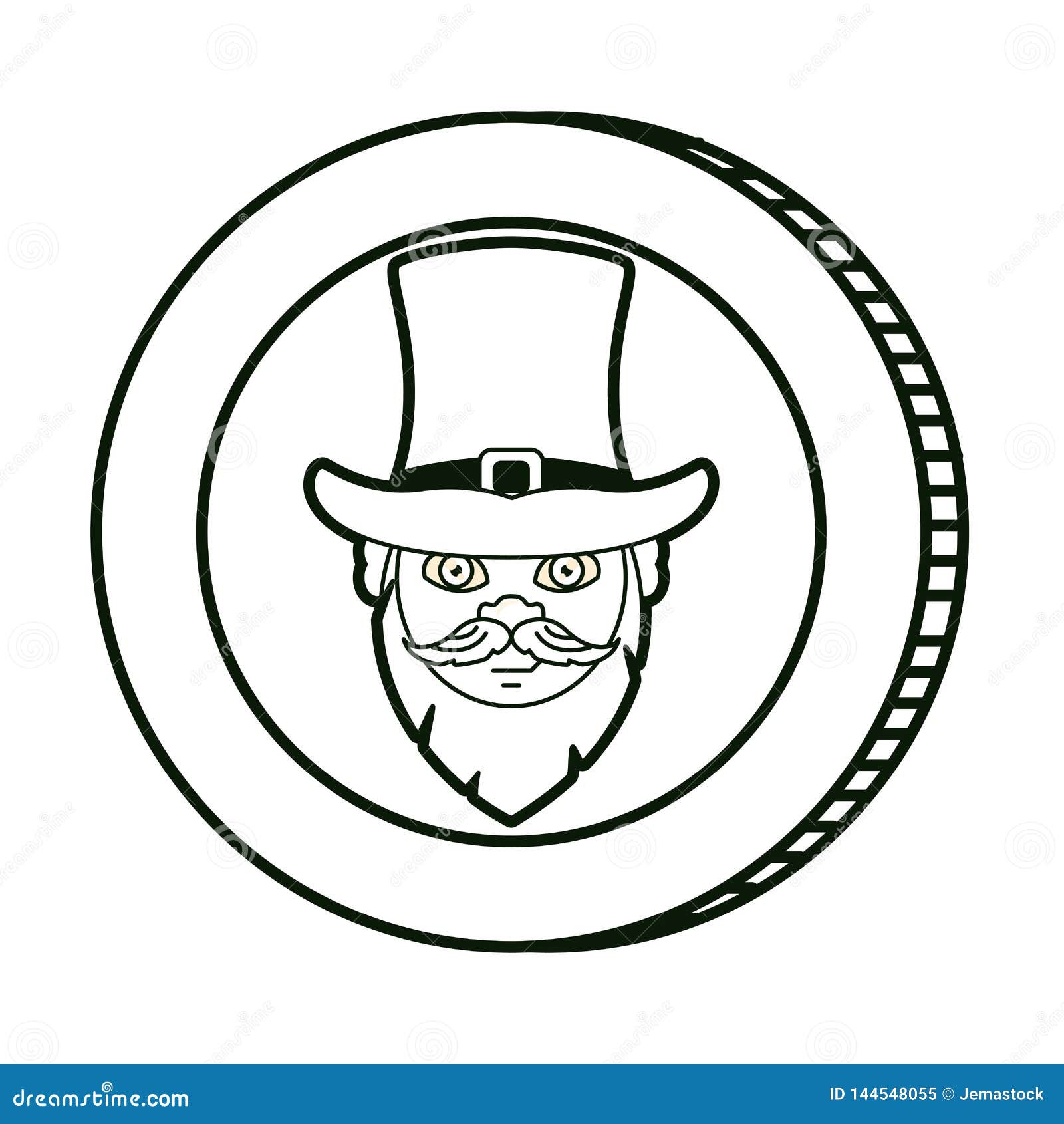 Irish coin stacked stock vector. Illustration of design - 144548055