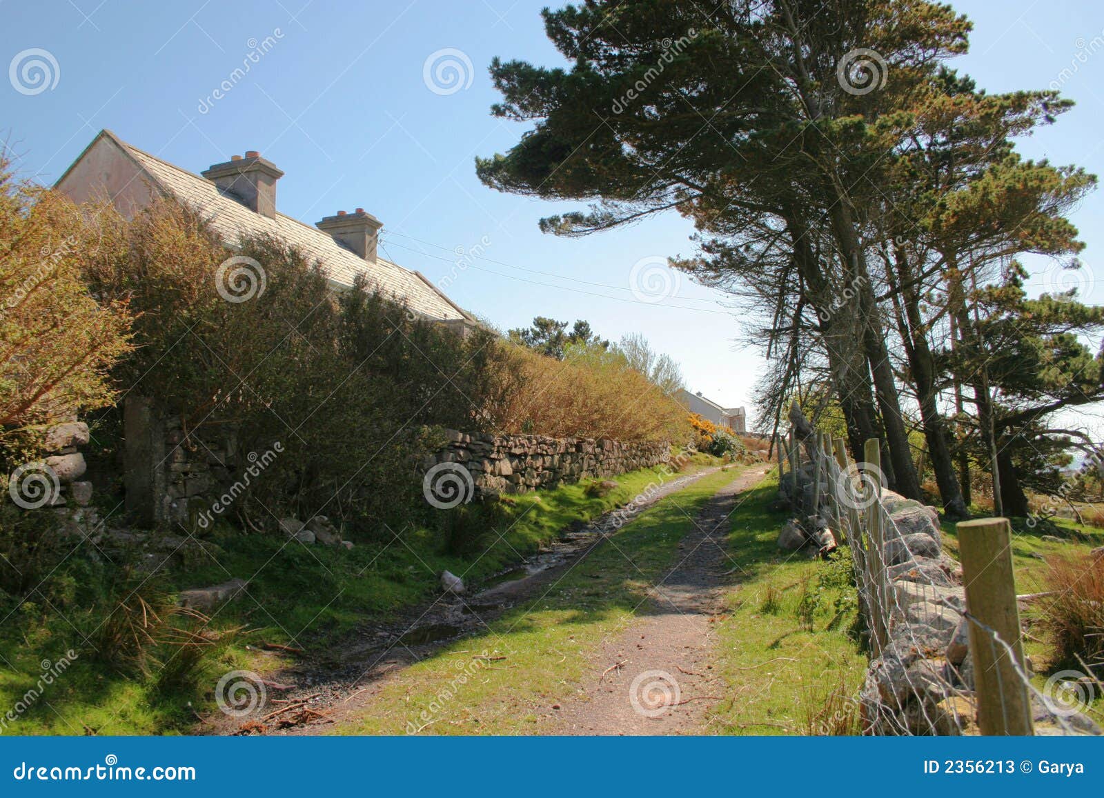 Irish country track scene. stock image. Image of mayo - 2356213