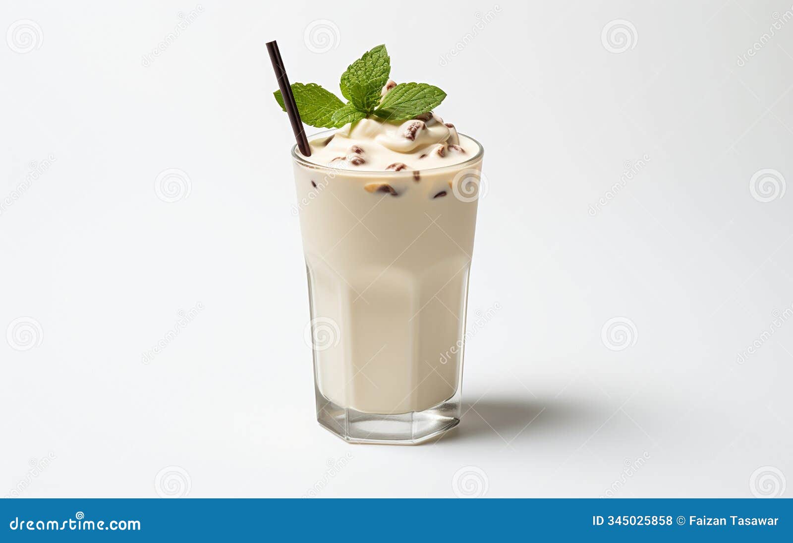 Irish Cream Milkshake White Background Stock Illustration ...