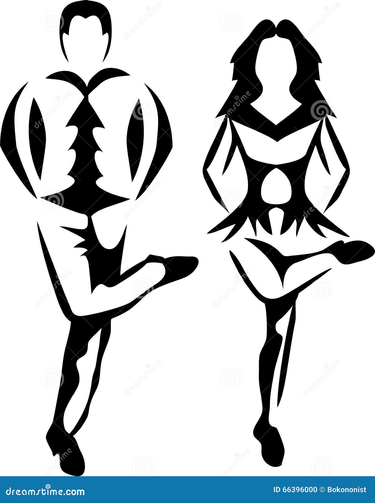 Irish Dance Vector Illustration | CartoonDealer.com #66396000