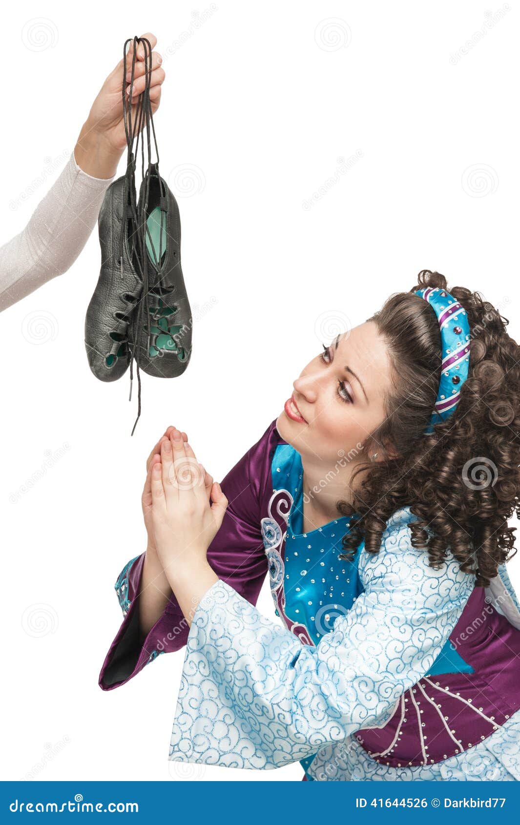 Irish Dancer Praying for Soft Shoes for Dancing Stock Photo - Image of ...