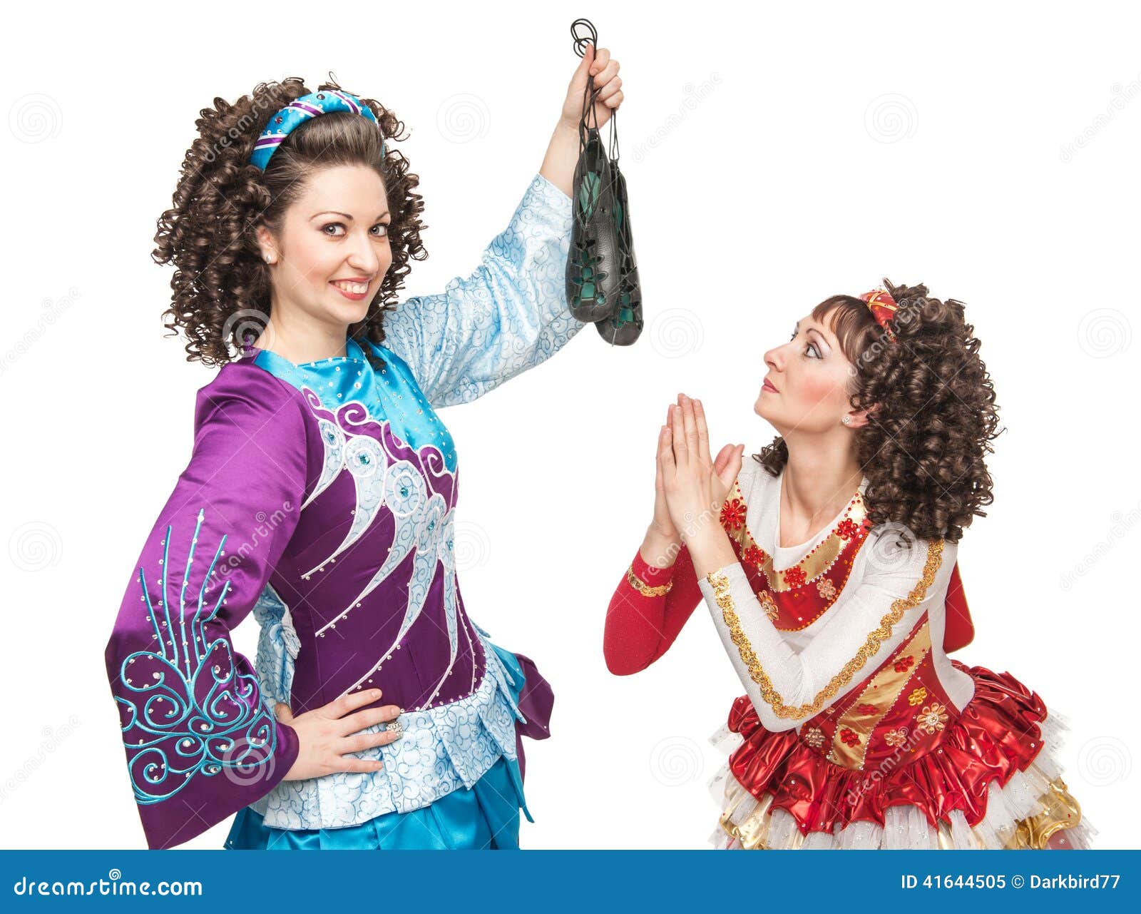 Irish Dancers with Soft Shoes for Dancing Stock Image - Image of dress ...