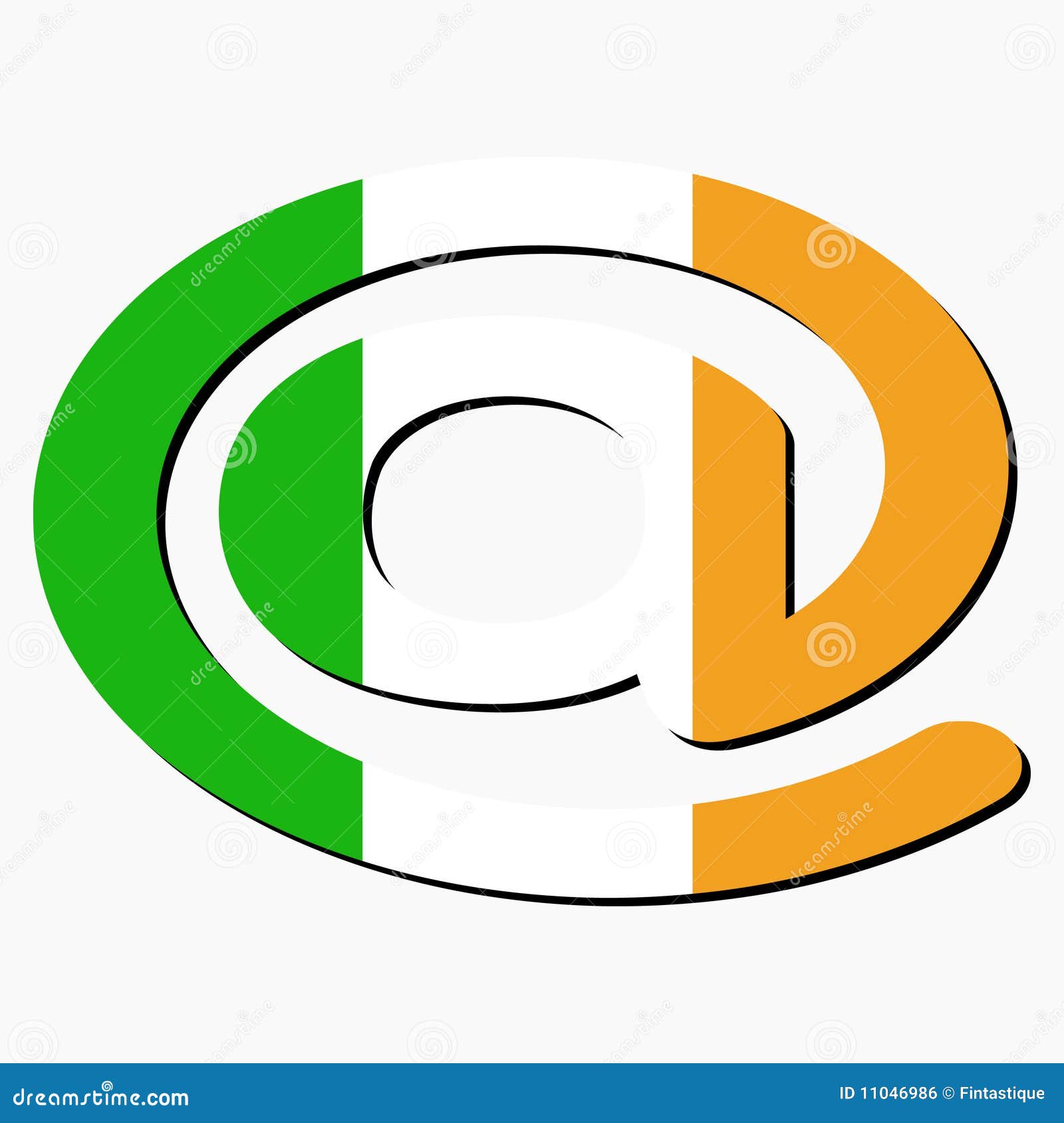 Irish E-mail Address at Symbol Stock Vector - Illustration of ...