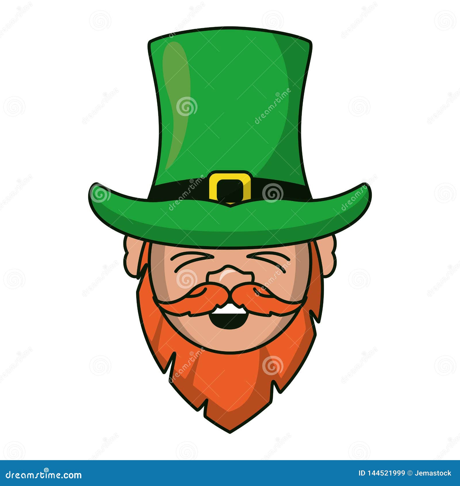 Irish elf face cartoon stock vector. Illustration of funny - 144521999