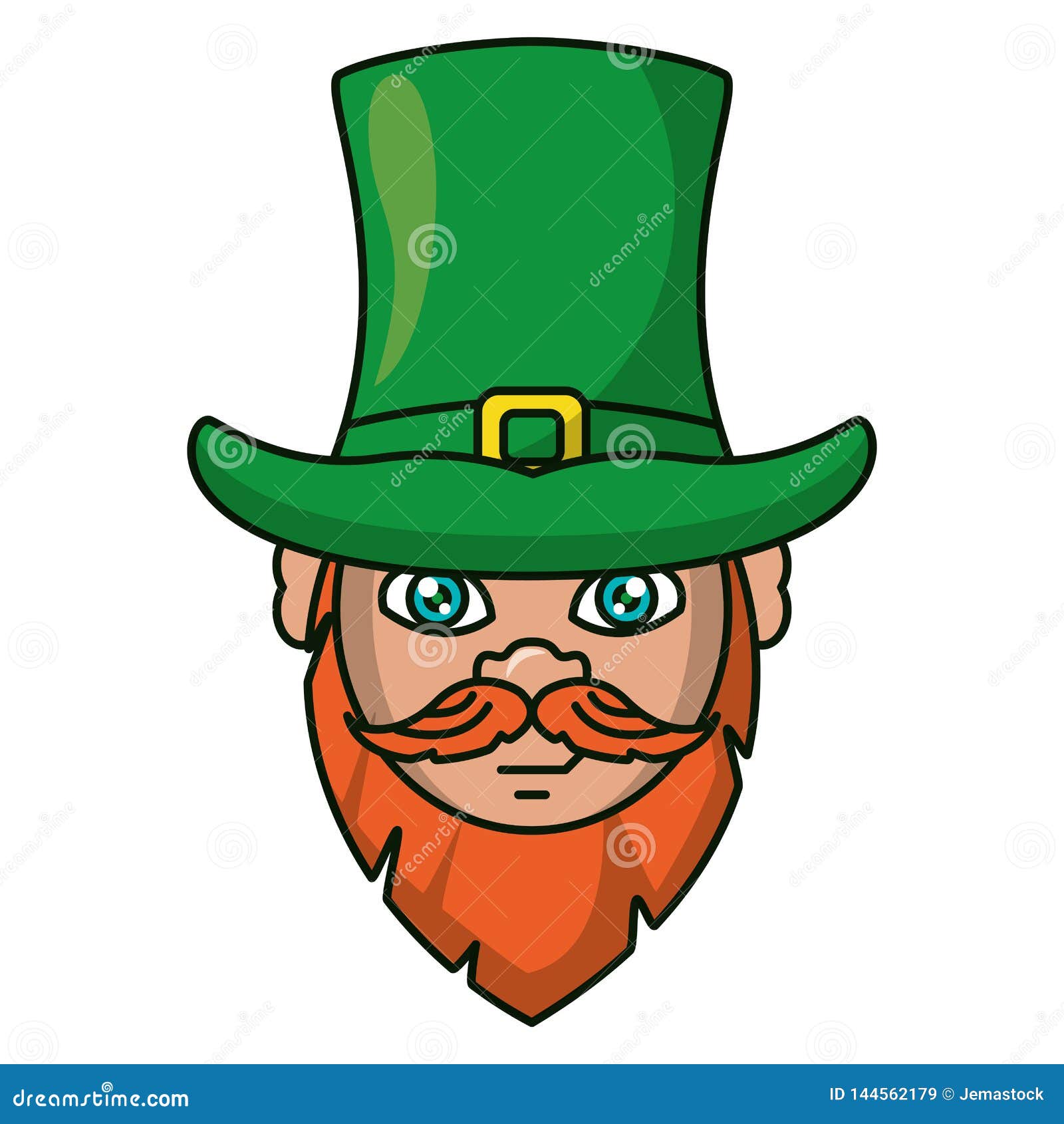 Irish elf face stock vector. Illustration of luck, holiday - 144562179