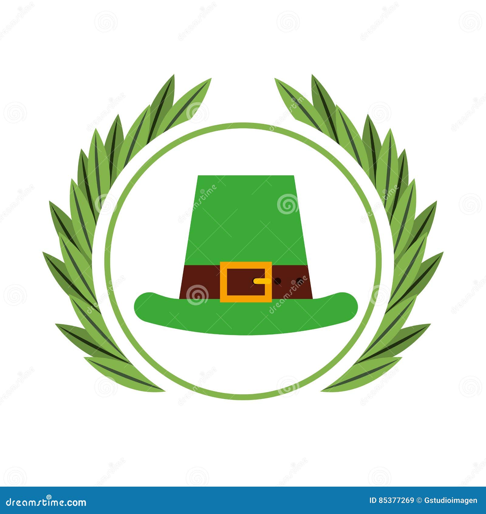 Irish elf hat icon stock vector. Illustration of sign - 85377269