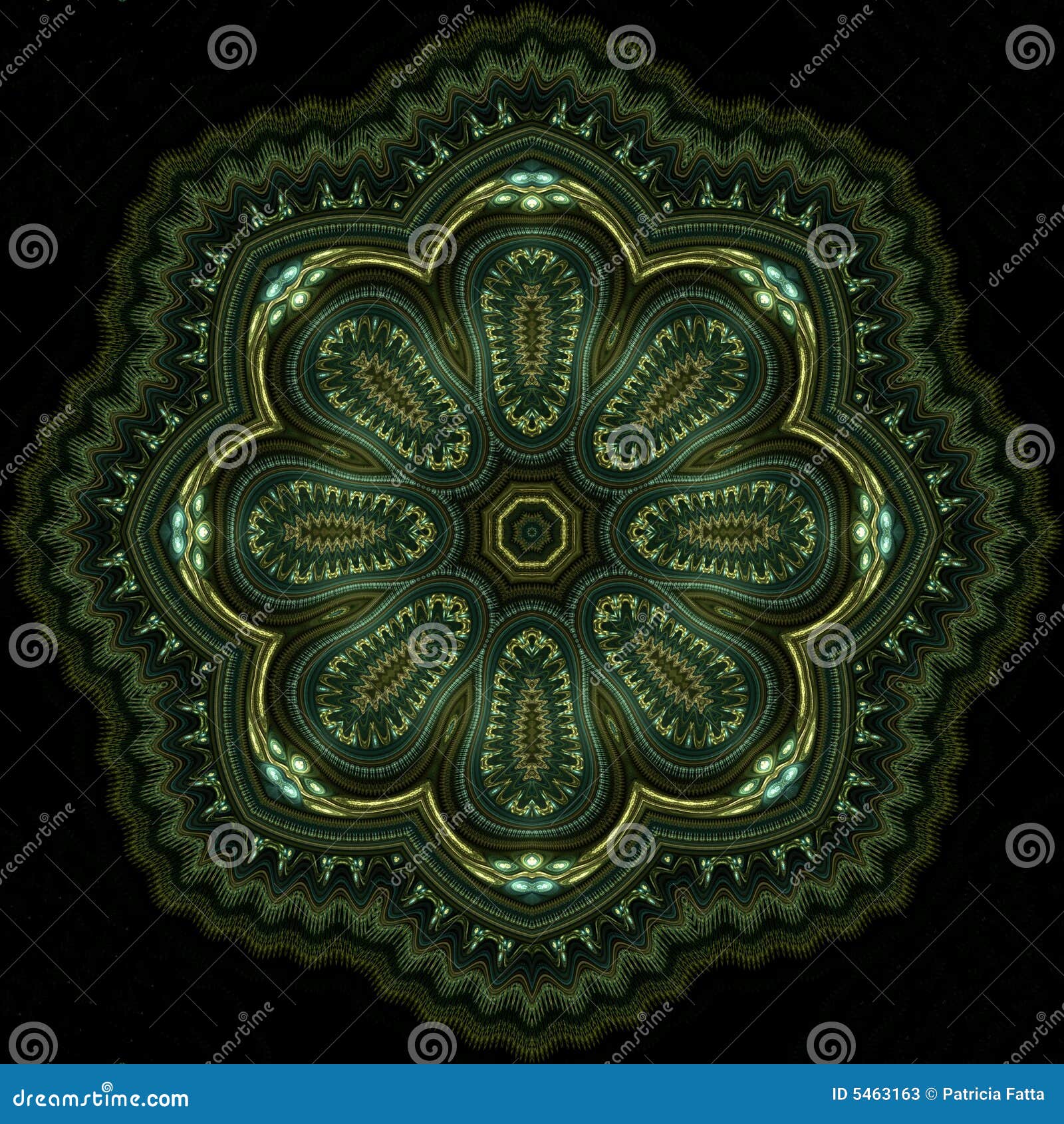 Irish Embroidered Medallion Stock Illustration - Illustration of ...