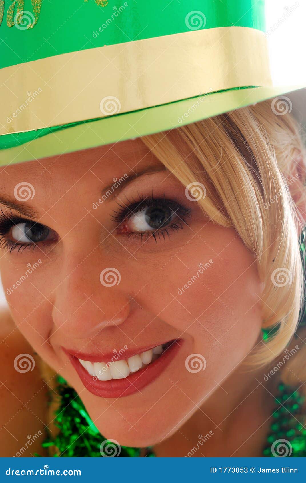 Irish Eyes! stock image. Image of blonde, favors, sensual - 1773053