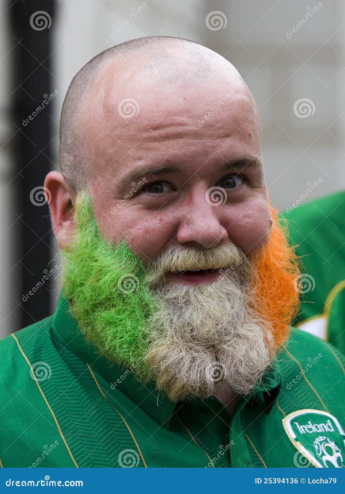 Irish fan in Poznan. editorial photo. Image of white - 25394136