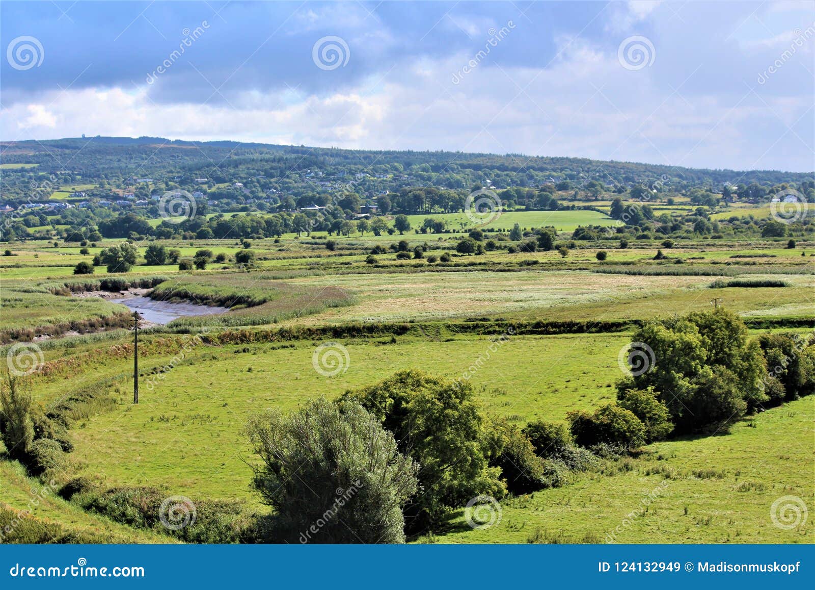 Lush Irish Landscape stock image. Image of mountain - 124132949