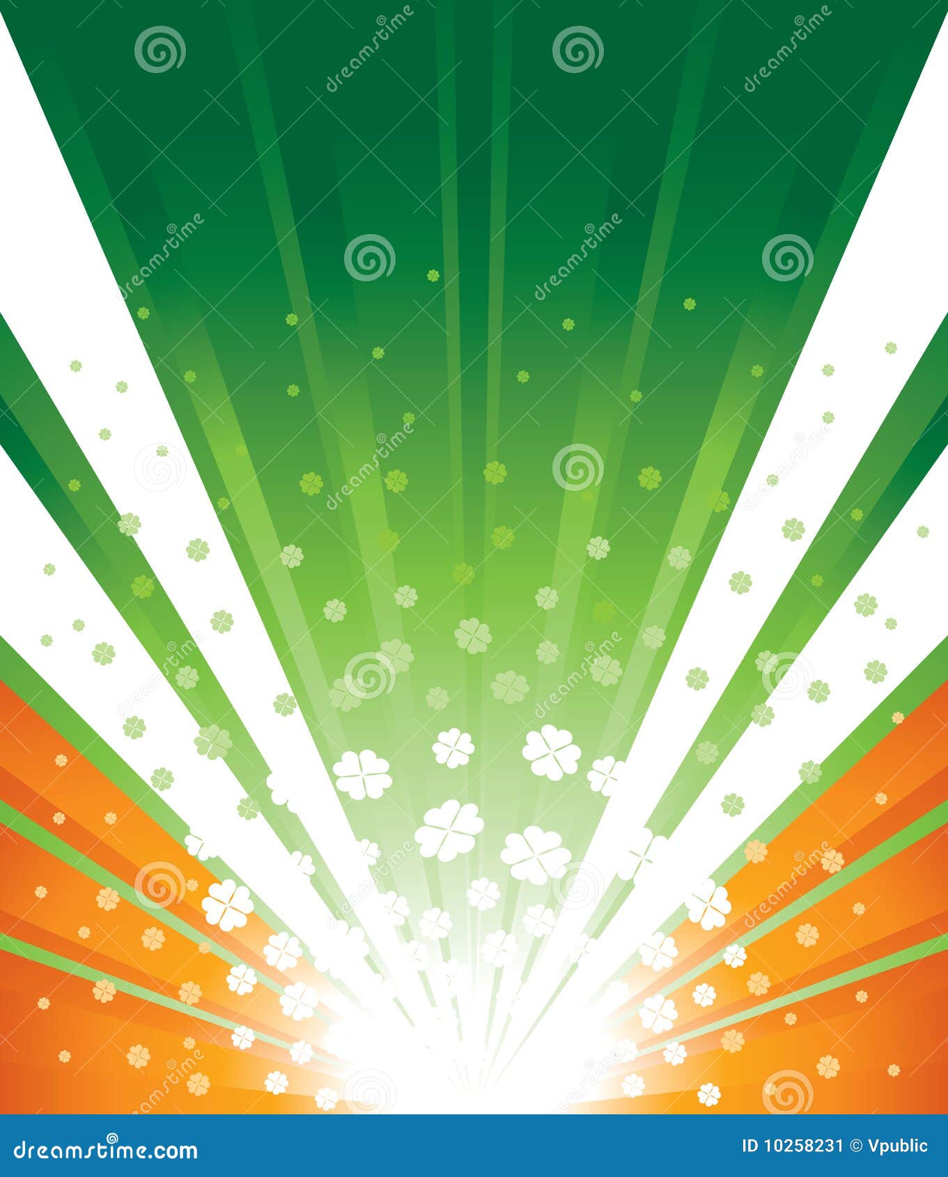 Irish Flag Background stock vector. Illustration of drawing - 10258231