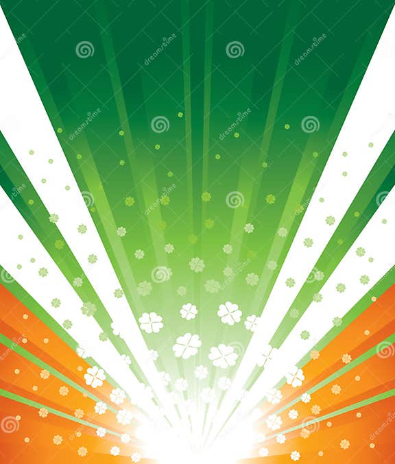 Irish Flag Background stock vector. Illustration of drawing - 10258231