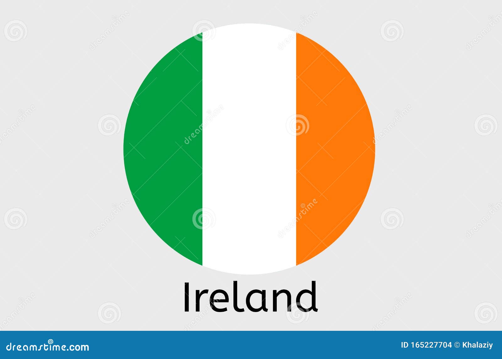 Irish Flag Icon, Ireland Country Flag Vector Illustration Stock Vector ...