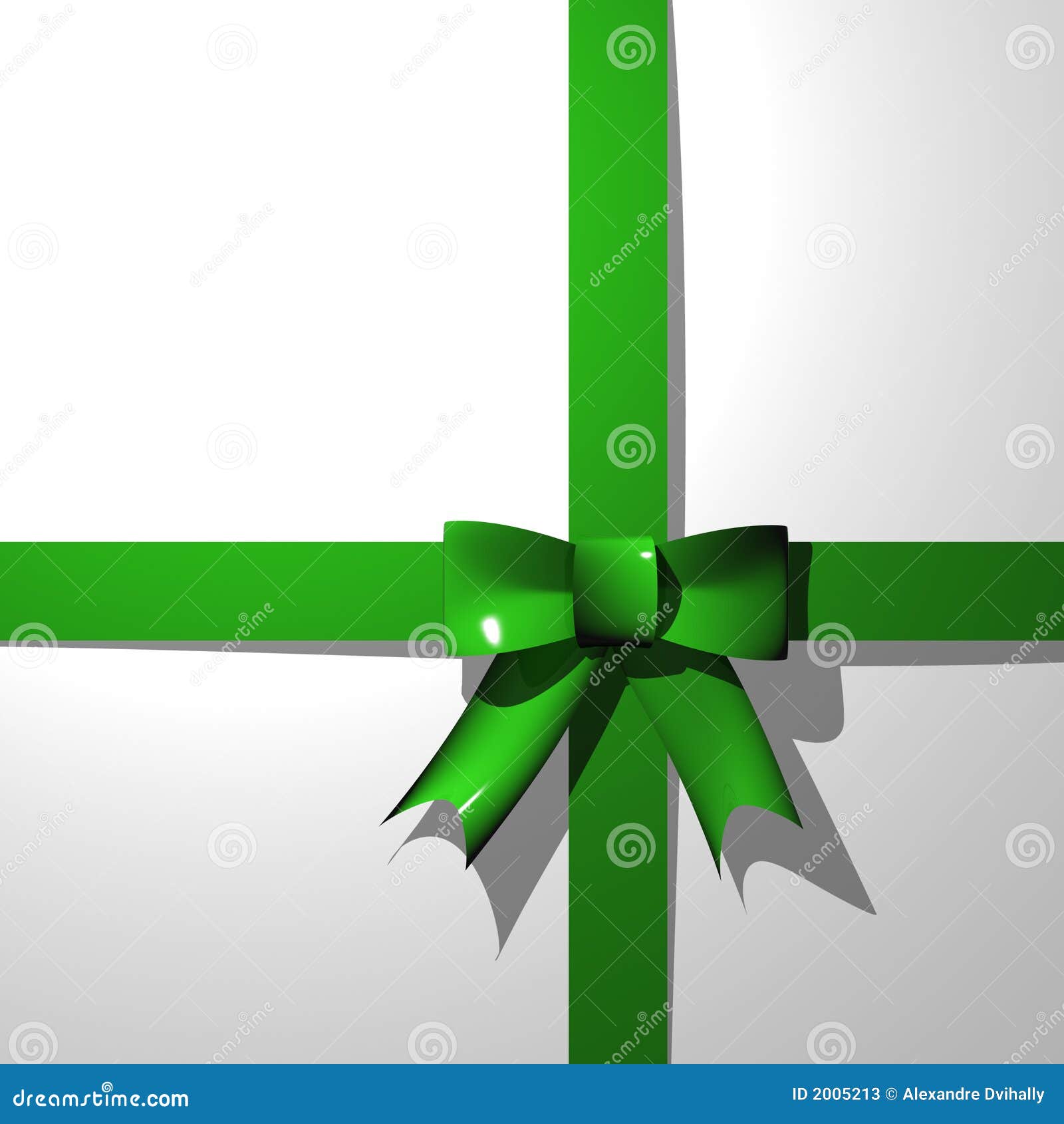 Irish Green Ribbon Isolated Stock Illustration - Illustration of ...