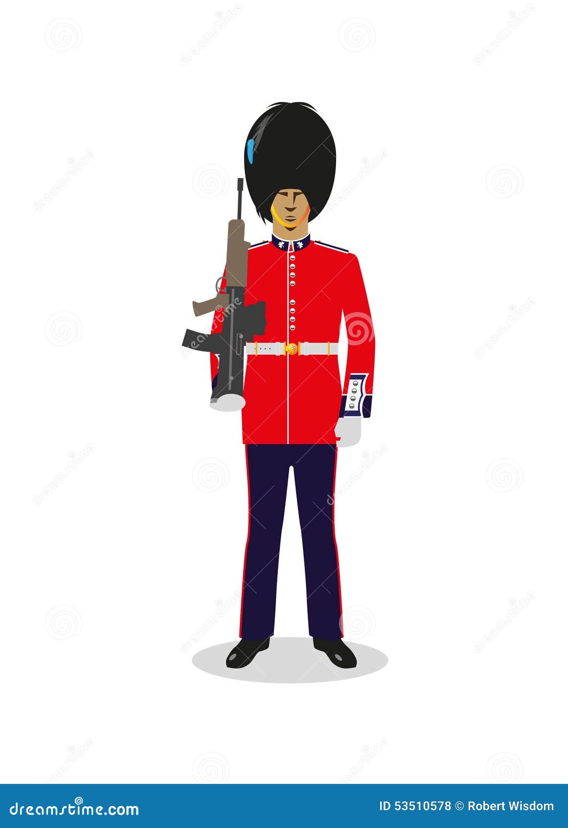 Irish Guard stock vector. Illustration of senior, grenadier - 53510578