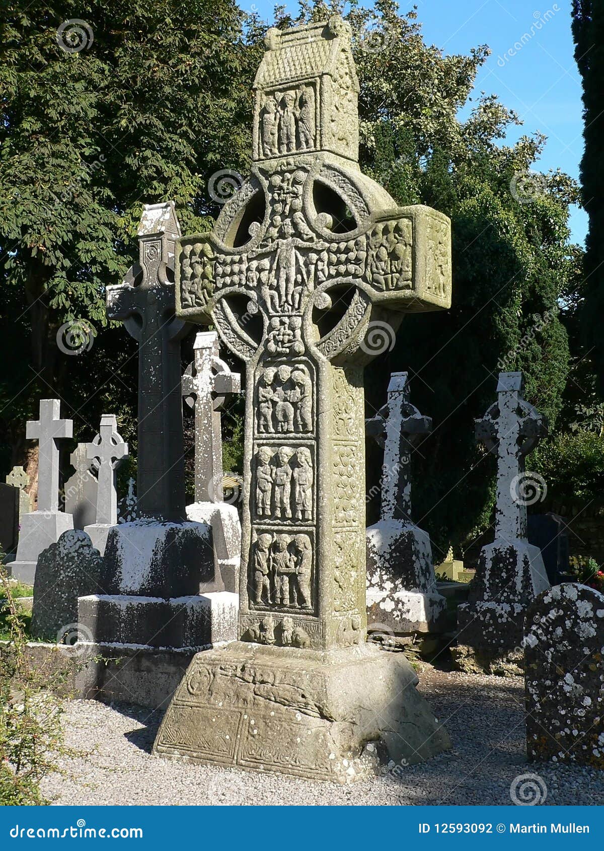 Irish High Cross stock photo. Image of cross, irish, burial - 12593092