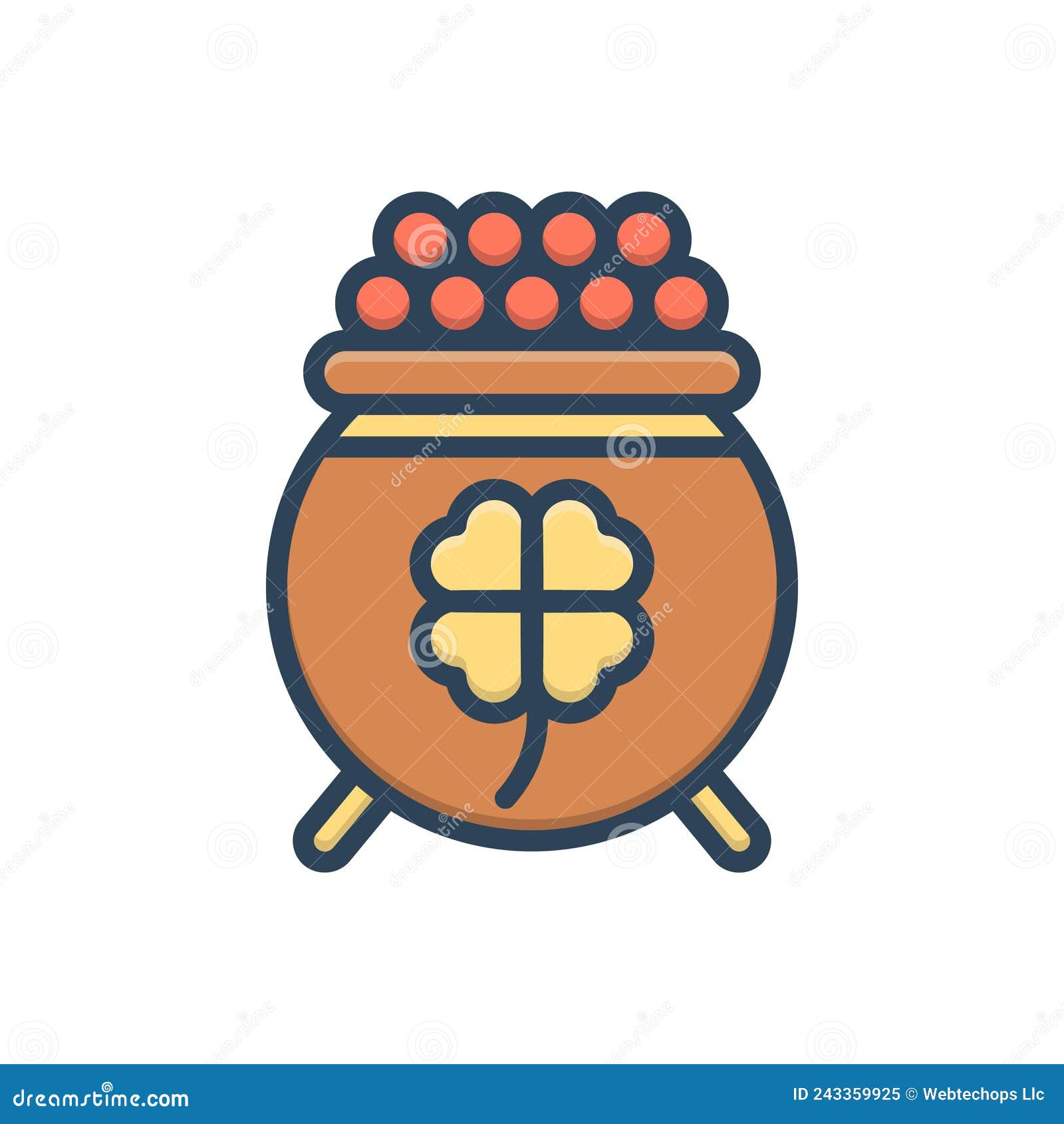 Color Illustration Icon for Irish, Celebration and Pot Stock Vector ...