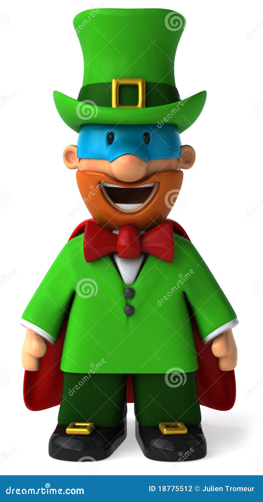 Irish leprechaun stock illustration. Illustration of shamrock - 18775512