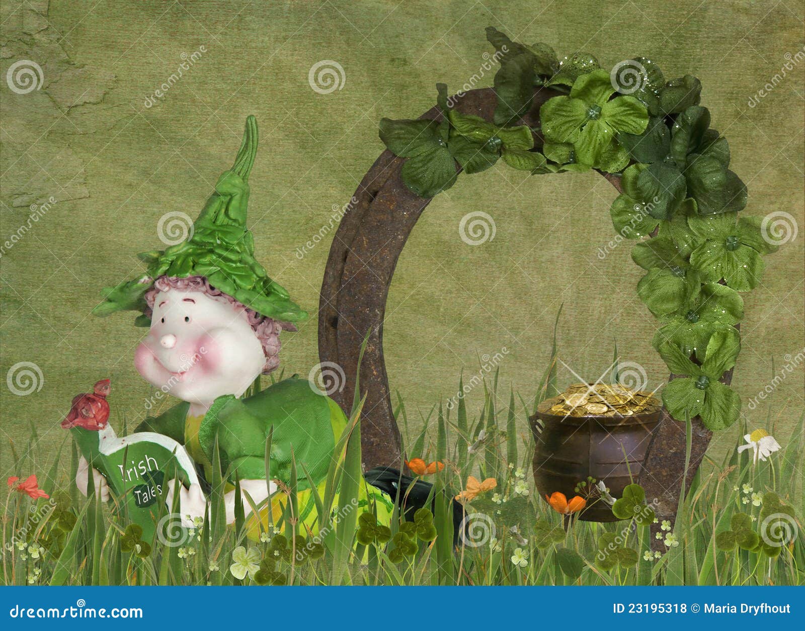 Irish Leprechaun stock illustration. Illustration of shamrock - 23195318