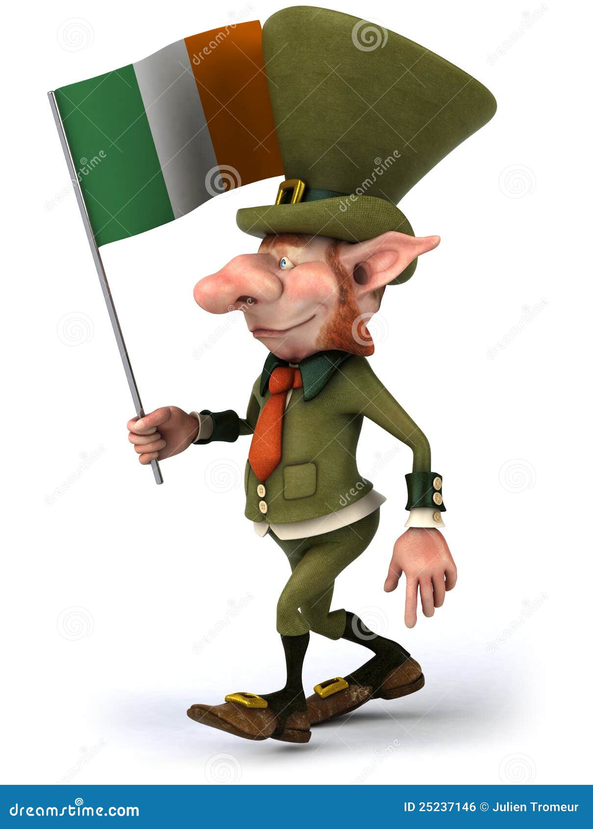 Irish leprechaun stock illustration. Illustration of shamrock - 25237146