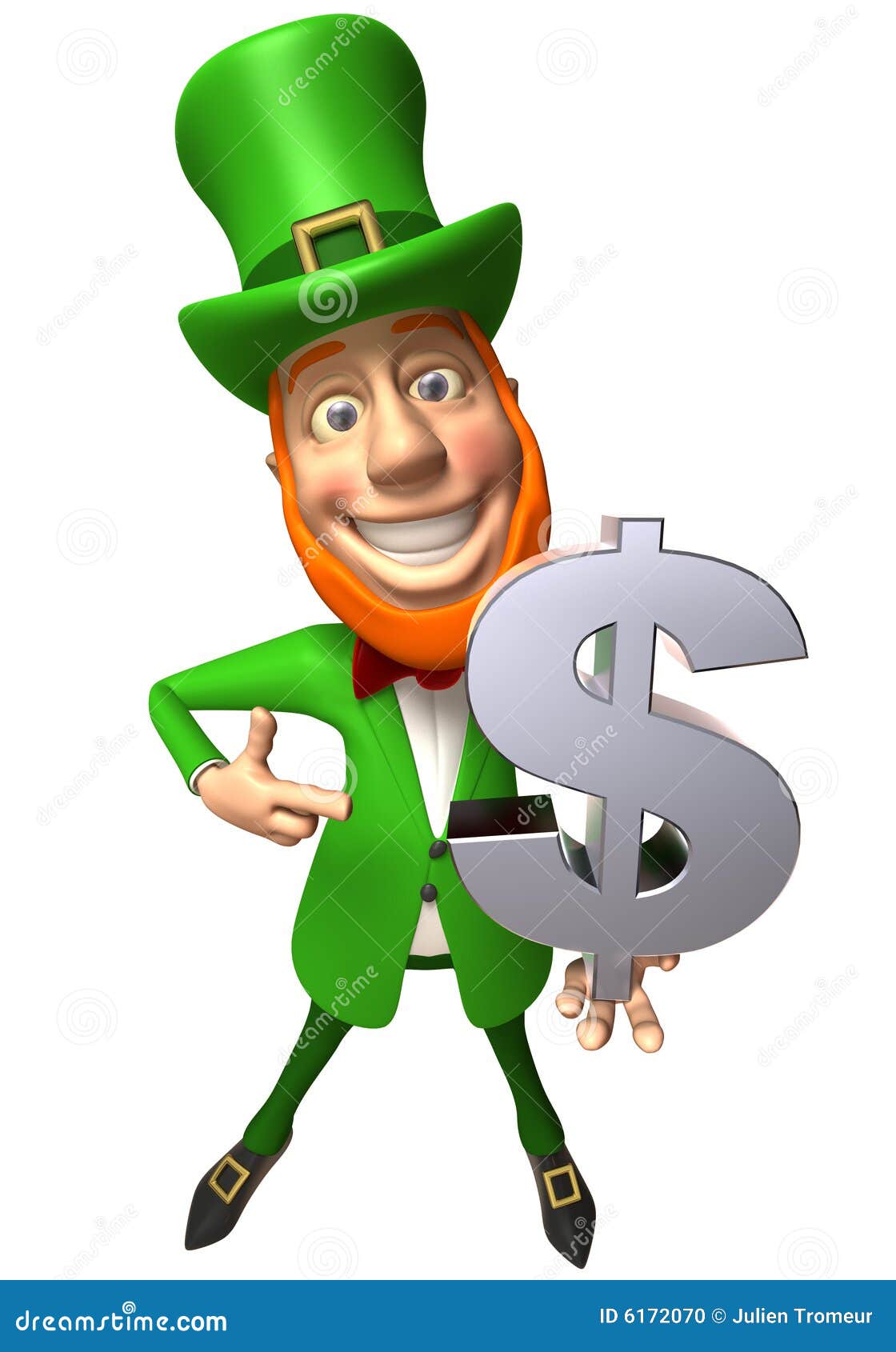 Irish Leprechaun with Money Stock Illustration - Illustration of humor ...