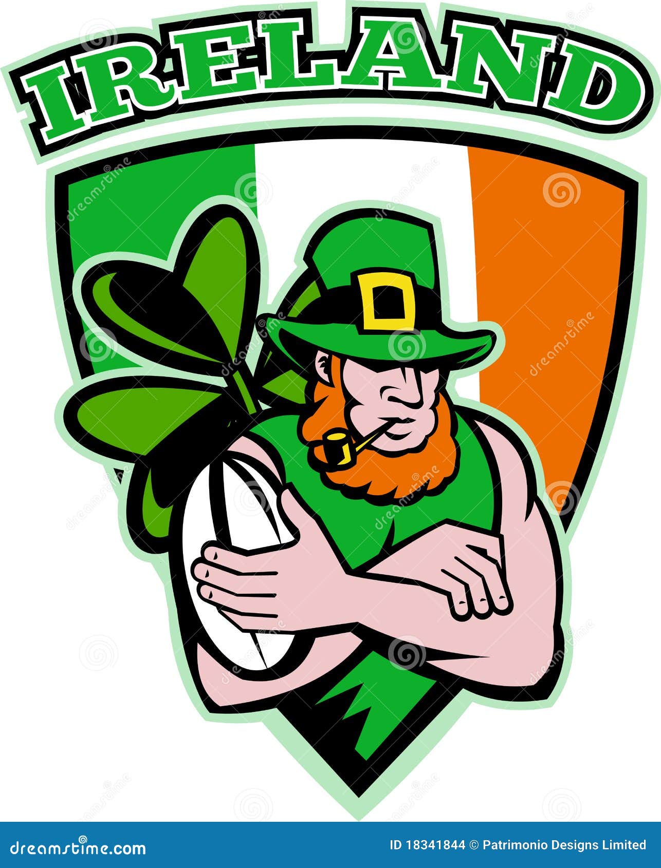 Irish Rugby Player Running With Ball Royalty-Free Stock Image ...