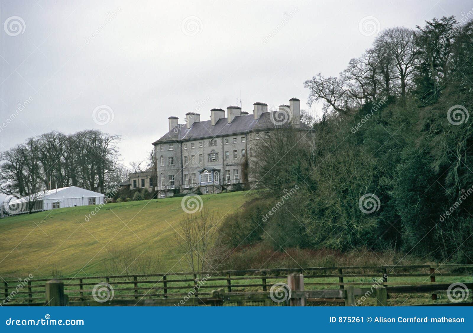 Irish Manor stock image. Image of chateau, large, stately - 875261