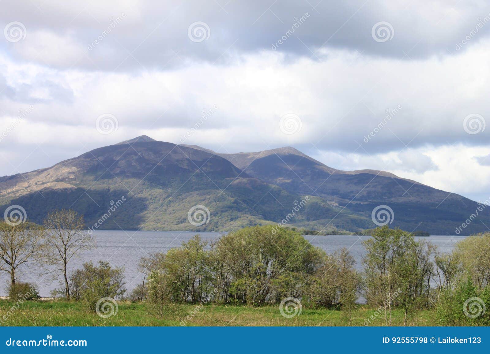 Irish mountain stock photo. Image of mountains, reflecting - 92555798
