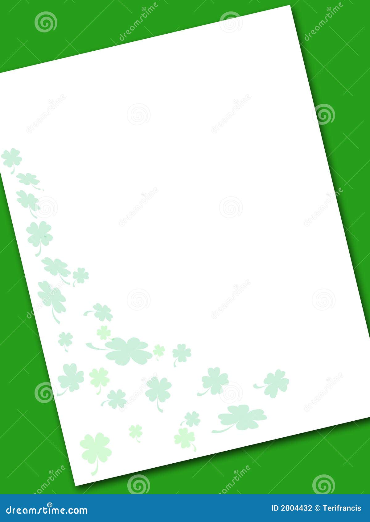 Irish Note Paper stock illustration. Illustration of luck - 2004432